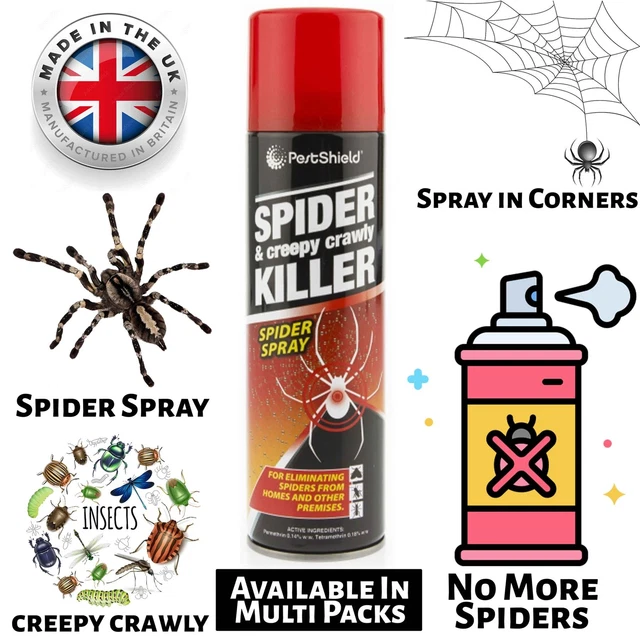 NO MORE SPIDERS Spray Insect Killer Spider & Creepy Crawly Killer 200ml ...