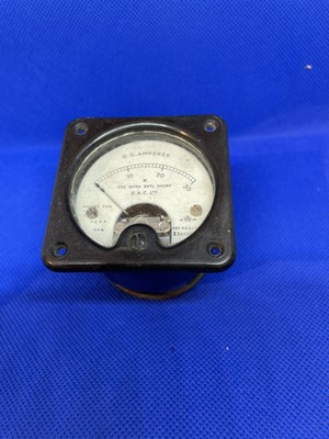 WW2 RAF AIR Ministery D.C. Amperes Meter Aircraft Panel Meter E.A.C.Ltd ...