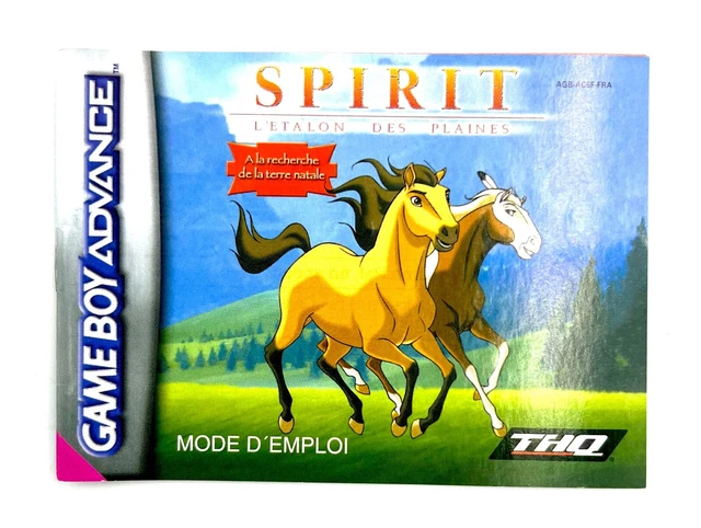 MANUEL / NOTICE de jeu Nintendo Game Boy Advance GBA : Spirit FRA EUR 3 ...