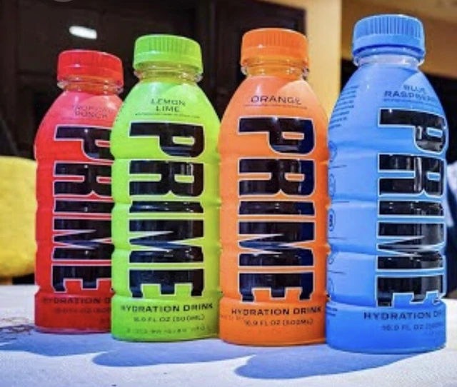 PRIME HYDRATION DRINK By Logan Paul x KSI 4 bottles (red, blue, green ...