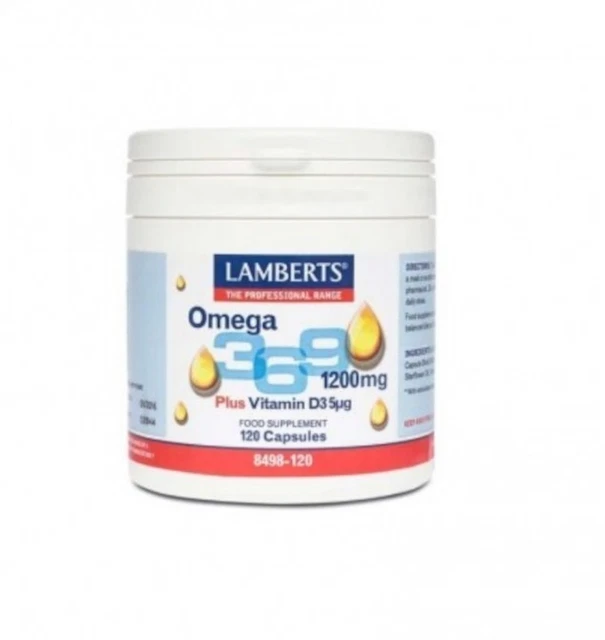 LAMBERTS OMEGA 3-6-9 1200mg 120 caps £30.59 - PicClick UK