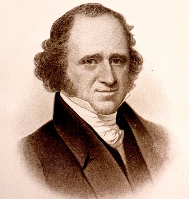 PRESIDENT MARTIN VAN Buren 1897 Victorian Photogravure Of Engraving ...