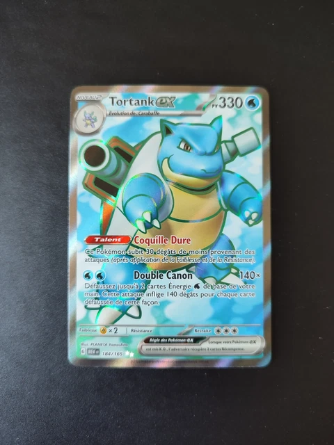 CARTE POKÉMON TORTANK EX Full Art 184/165 Écarlate Et Violet EV3.5 151 ...
