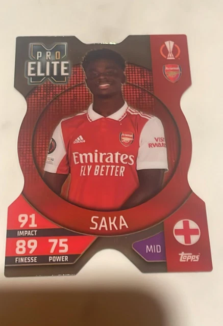 MATCH ATTAX 22-23 2023 Bukayo Saka Pro Elite X Card £12.90 - PicClick UK