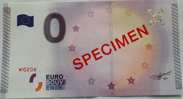 BILLET SOUVENIR 0 euros - Billet Spécimen - Année 2015 - N° 206 EUR 14 ...