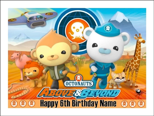 OCTONAUTS EDIBLE CAKE Topper Icing Birthday Cake & Cupcake Decorations ...
