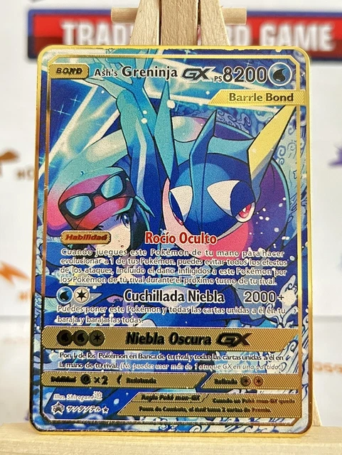 POKEMON GOLD METAL Card Ash's Greninja Fun Art Card/ Best Gift Pokemon ...
