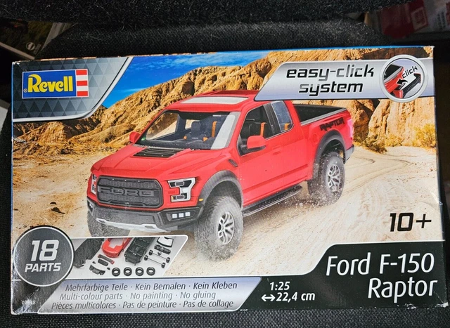 REVELL KIT 1:25 scale model kit - Ford F-150 Raptor (easy-click ...