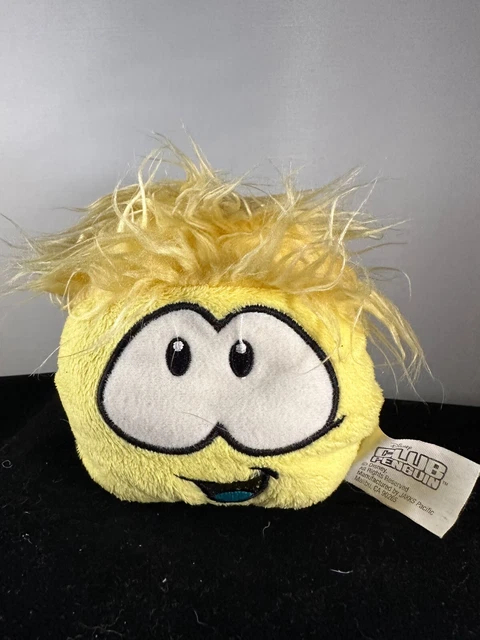 DISNEY CLUB PENGUIN Yellow Puffle Soft Plush Cuddly Toy rare series 3 ...