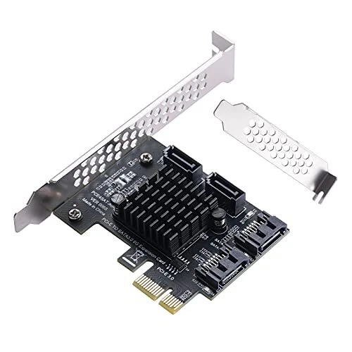 PCIE SATA CARD 4 Ports,SATA III 6 Gbps Controller Expansion Card, $48. ...