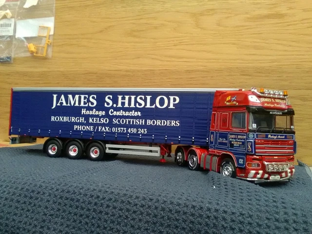 TEKNO DAF XF 6X2 & Curtainside Trailer. James Hislop. Kelso Scotland ...
