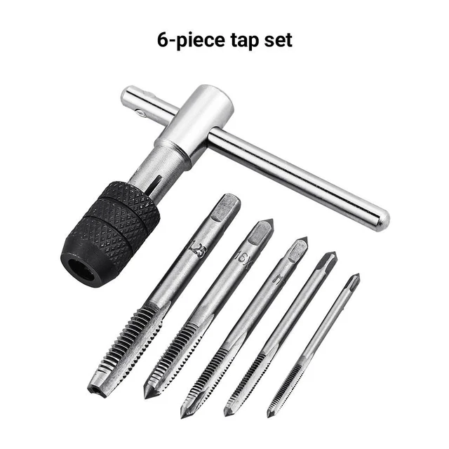 TOOLS TAPPING THREADING Tool T-Type Wrench Drill Set Screw Taps Thread ...