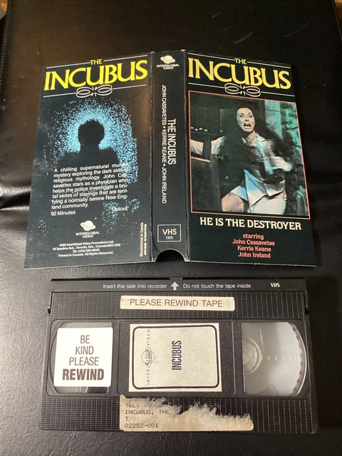VHS THE INCUBUS Interglobal Video Cutbox, Horror $10.00 - PicClick CA