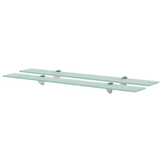 1552430 MENSOLE GALLEGGIANTI 2 pz in Vetro 80x20 cm 8 mm EUR 73,00 ...