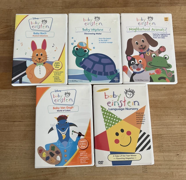 BABY EINSTEIN CHILDREN DVD Lot 5 Disney Bundle Collection Educational ...