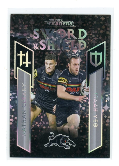 2024 TRADERS CLEARY/YEO (Panthers) Sword & Shield PRIORITY NRL Card ...