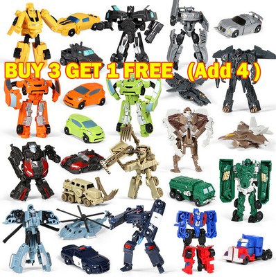 MINI TRANSFORMER TOY Optimus Prime Megatron Robots-Car Action Figures ...