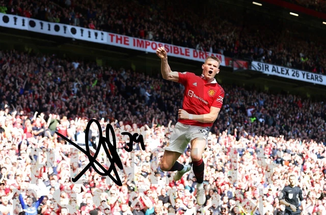 SCOTT MCTOMINAY (1203) Signed MANCHESTER UNITED Printed Photo Autograph ...