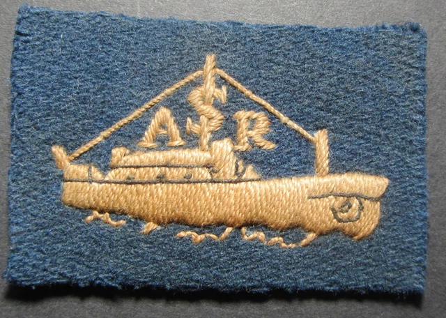 RARE WW2 (1943-48) RAF 'Air Sea Rescue' (ASR) service Woven Arm Patch £ ...
