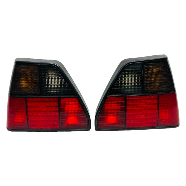 VW GOLF MK2 2 Hella Rear Tail Lights Half Black / Red Tinted ORIGINAL ...