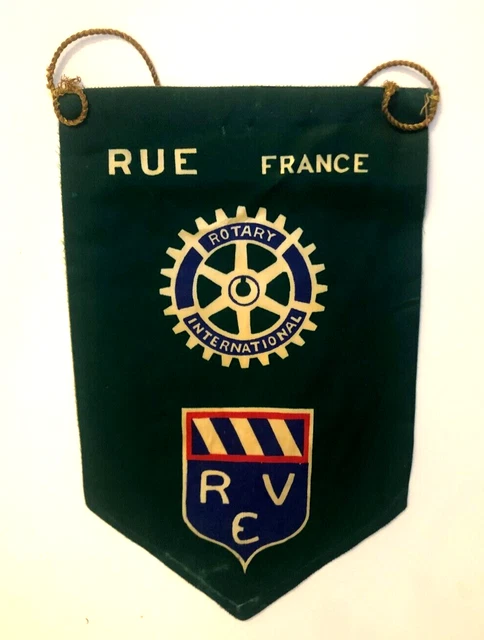 ANCIEN FANION DU Rotary Club De Rue France EUR 12,00 - PicClick FR