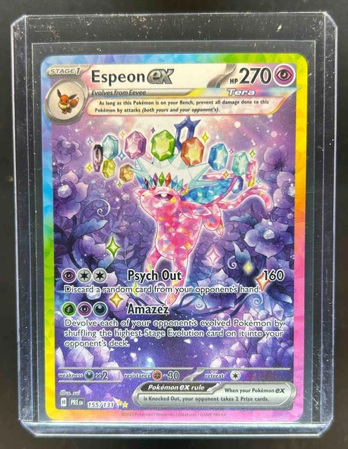 2025 POKEMON SV Prismatic Evolutions PRE EN Espeon ex #155/131 £0.74 ...