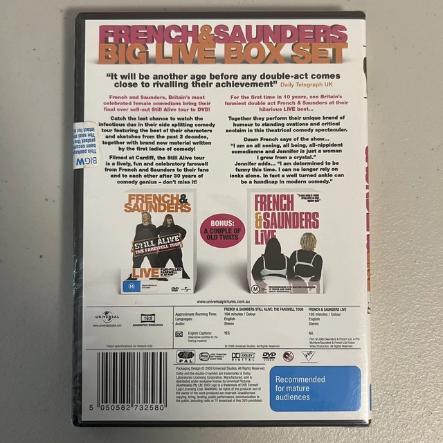 FRENCH & SAUNDERS: Big Live Box Set DVD Television (2008) Dawn French ...
