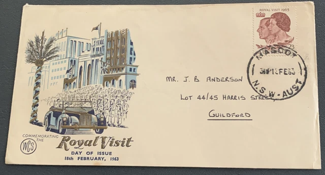 AUSTRALIA FDC WCS 1963 Royal Visit $3.25 - PicClick AU