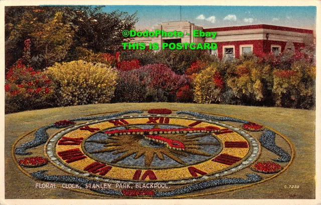 R397729 FLORAL CLOCK. Stanley Park. Blackpool. G. 7259 EUR 11,21 ...