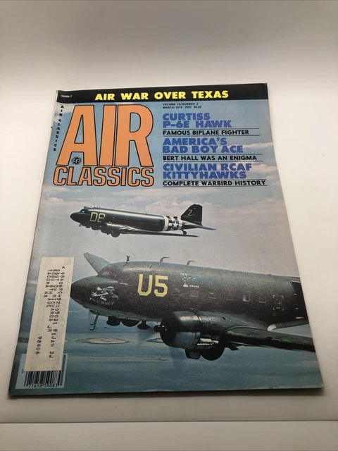 AIR CLASSICS AVIATION Aircraft Airplane Magazine March 1978 £15.66 ...