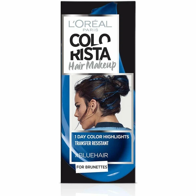 LOREAL PARIS COLORISTA Haar Makeup Blue Hair 1 Day Colour Highlights ...