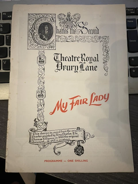 VINTAGE MY FAIR Lady Theatre Royal Drury Lane Charles Stapley James ...