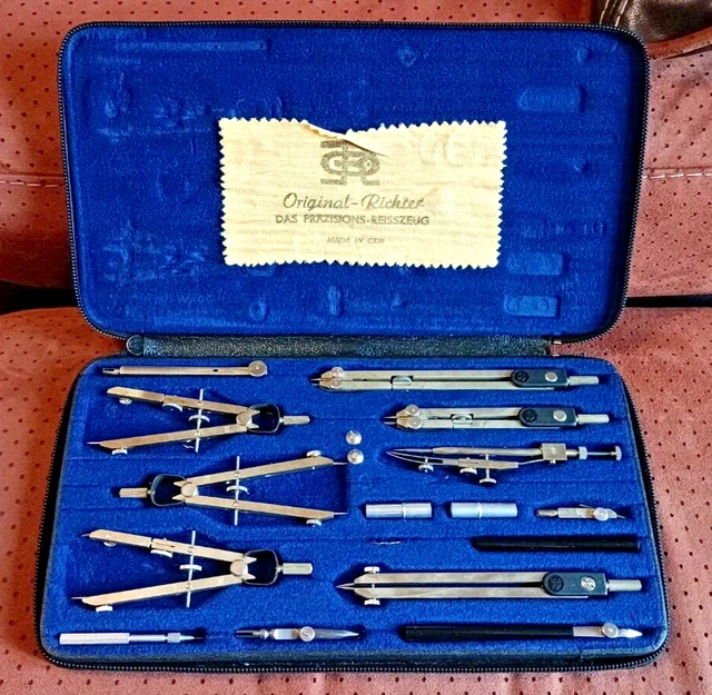 TECHNICAL DRAFTING DRAWING Set Original Richter L9 E German Vtg Germany ...