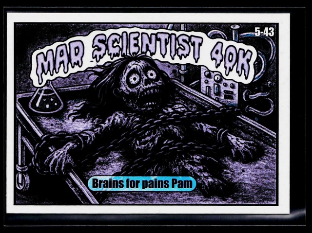 MAD SCIENTIST 40K GPK Spoof ~ BLUE CHASE SP #'d 1/2 ~ Brains for Pains ...