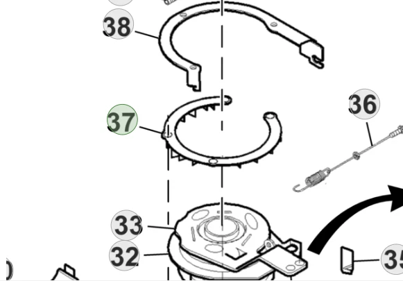 TONDEUSE À GAZON authentique John Deere JX90 Walk Behind SA1597 garde ...