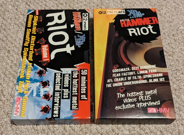 METAL HAMMER RIOT VHS tapes (x2) £8.00 - PicClick UK