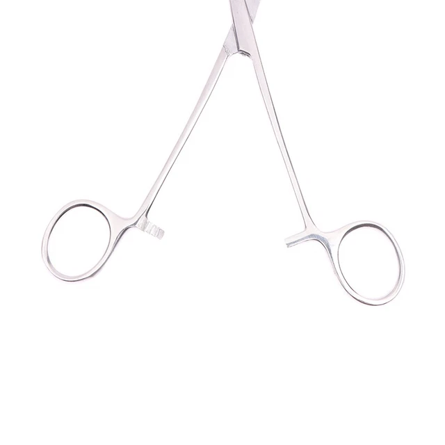 LOCKING FORCEPS CURVED Hemostat Farm Tool Needle Clamp Suture Needle ...