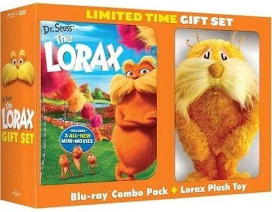 DR. SEUSS' THE Lorax (Blu-ray/DVD/Plush Toy) $21.88 - PicClick CA