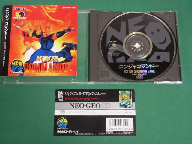CD NEOGEO -- Ninja Commando -- carte colonne vertébrale incluse. JEU ...