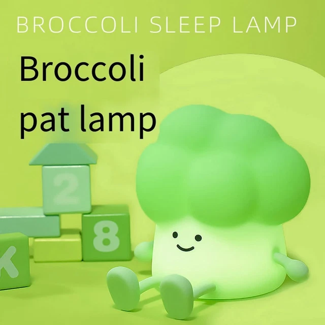 CUTE BROCCOLI NIGHT Light Children LED Sleep Lamp Toddler ...