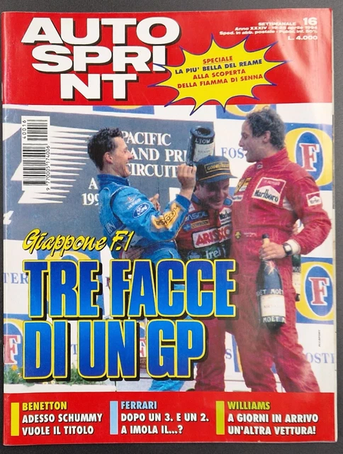 RIVISTA AUTOSPRINT-1994-N.16-G.P. PACIFICO-SCHUMACHER-SENNA-FERRARI-FISICHELLA EUR 6,90 ...