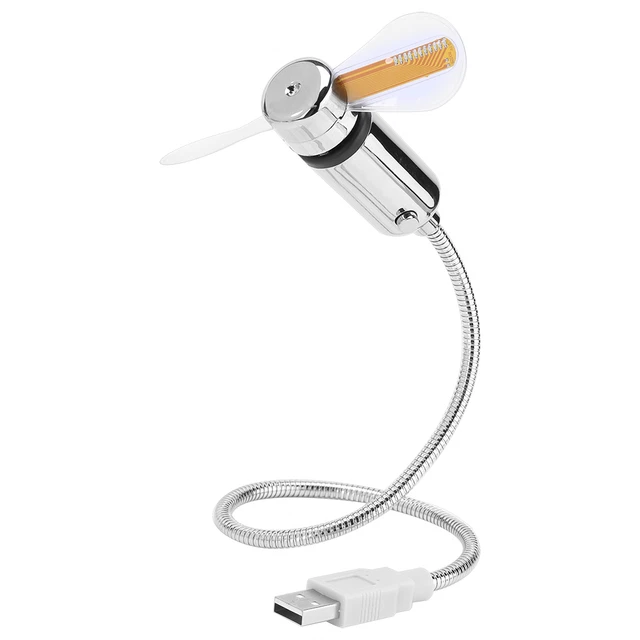 FLEXIBLE USB FAN LED Programmable Fan RGB Color Message Display For PC ...