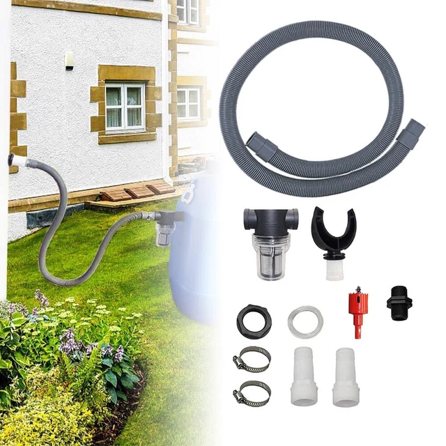 RAIN WATER COLLECTOR Downpipe with Filter Rain Barrel Diverter Water ...