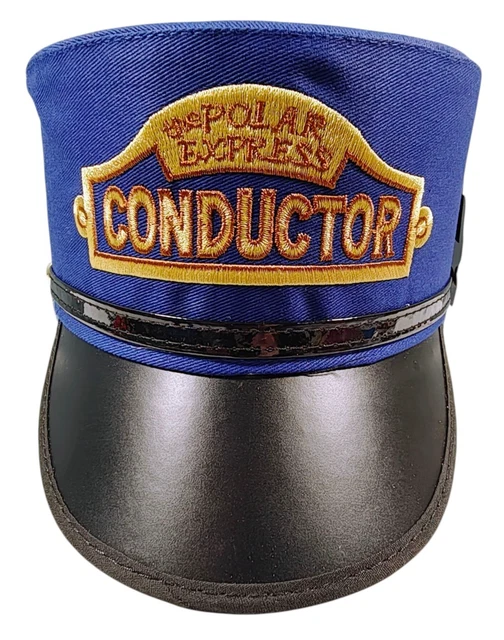 THE POLAR EXPRESS TRAIN CONDUCTOR HAT CAP fancy dress ADULT size warner ...