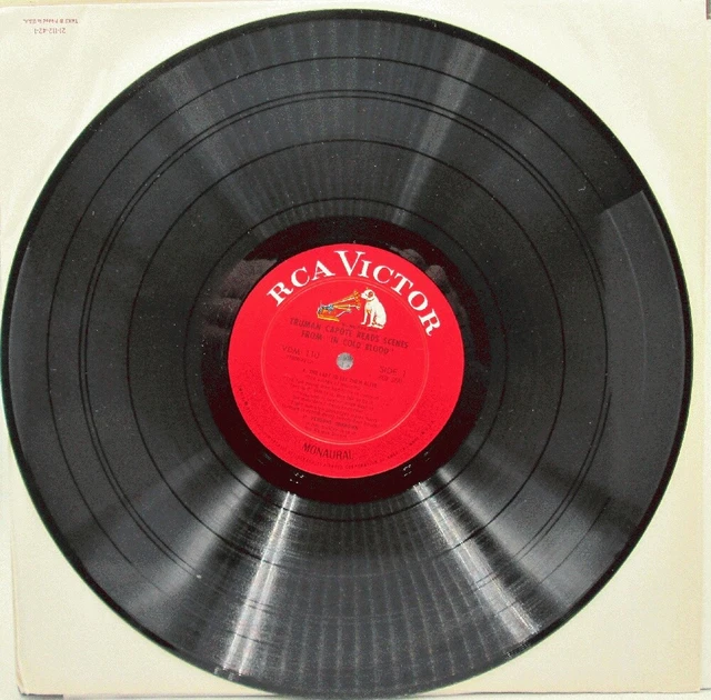 TRUMAN CAPOTE READS Scenes From In Cold Blood Vinyl LP Record $144.23 ...