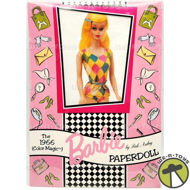 THE 1966 COLOR Magic Barbie Paper Doll By Peck Aubry 1996 No. 00047 NEW ...