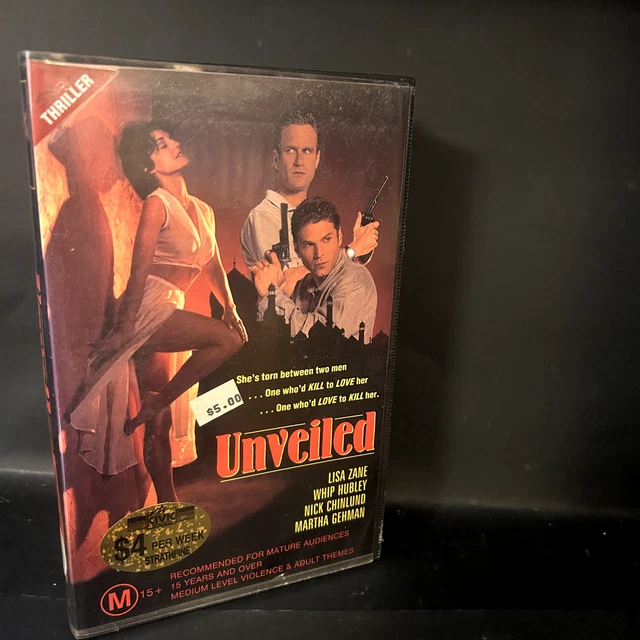 UNVEILED VHS 1994 Stars Lisa Zane Large Case Rare OOP Ex Rental Tested ...