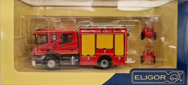 ELIGOR 1/43 - 116285 - Scania P320 Cabine CP 31 FPTSR Heinis pompiers ...