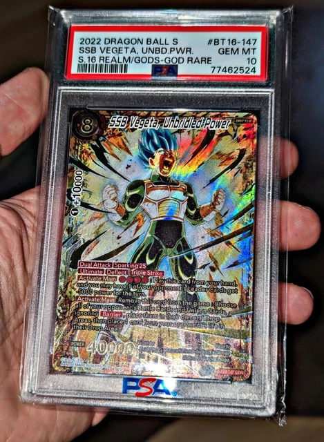 DRAGON BALL SUPER God Rare Vegeta Realm Of Gods PSA 10 TCG EUR 2.400,00 ...