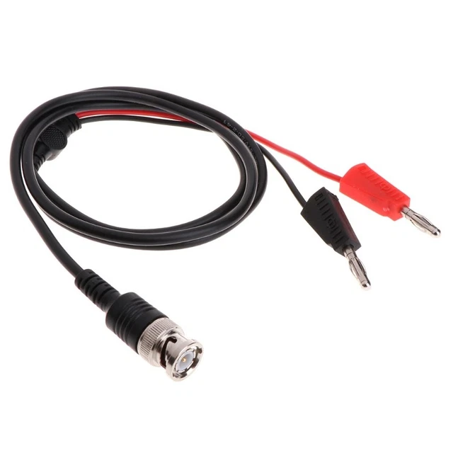 NC MALE PLUG to Dual Binding Plug Cable Double Outlet Red+Black for ...